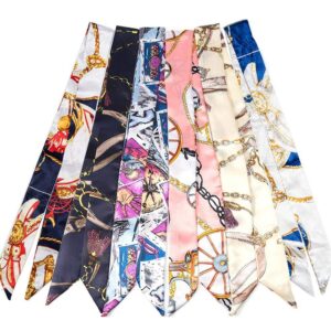 kcctoo 6pack scarf bags for women handbag scarfs band hair neck scarves fashion gifts