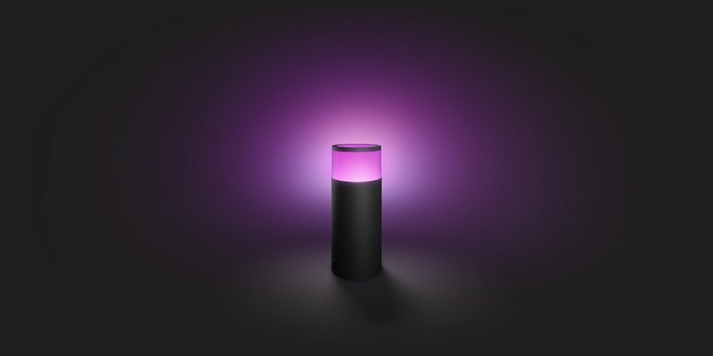 Philips Hue Calla White and Color Ambiance Outdoor Pathway Light Base Kit (1 Light, Power Supply and Mounting Kit), Works with Amazon Alexa, Apple Homekit and Google Assistant, Hue Bridge Required