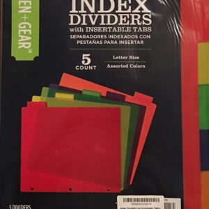 INDEX DIVIDERS with Insertable Tabs (Separadores Indexados Con Pestanas Para Insertar)