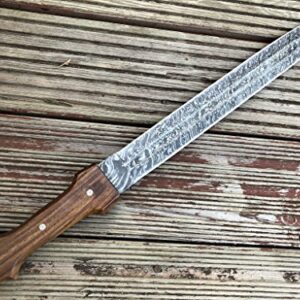 Perkin - FST1 - Damascus Steel Knife - 24 Inches Fixed Blade Hunting Knife Sword