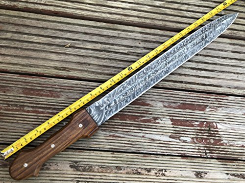 Perkin - FST1 - Damascus Steel Knife - 24 Inches Fixed Blade Hunting Knife Sword