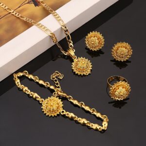 Ethiopian Habesha Jewelry Necklace Earrings Bracelet Ring Jewelry Accessories