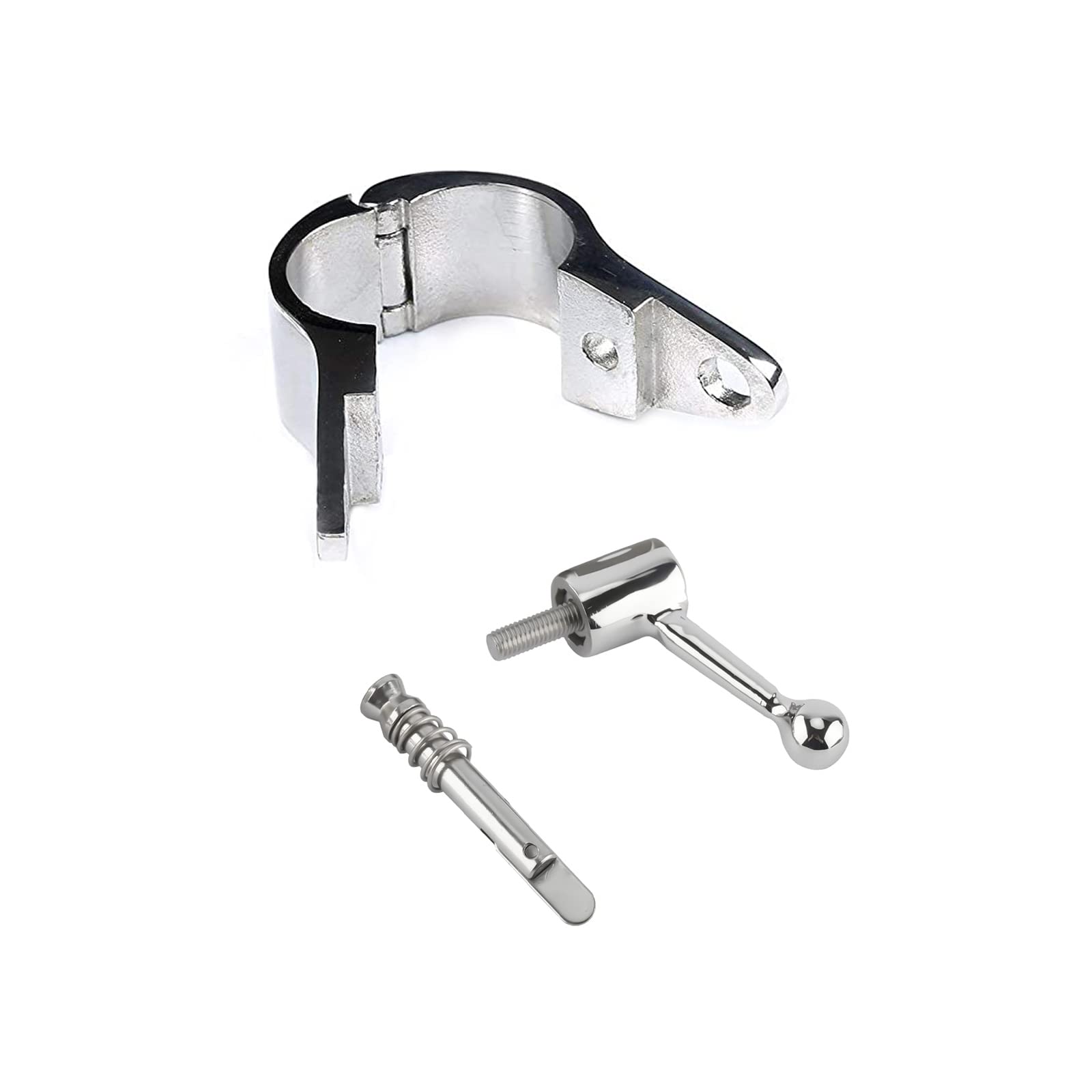 Mxeol Bimini Rail Mount Hinge 7/8 Inch W/Boat Pin Quick Release Stainless Steel Pair