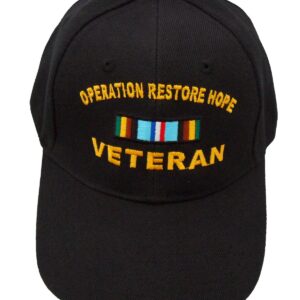 Windcatcher Operation Restore Hope (Somalia) Veteran Ribbon Baseball Cap - Black