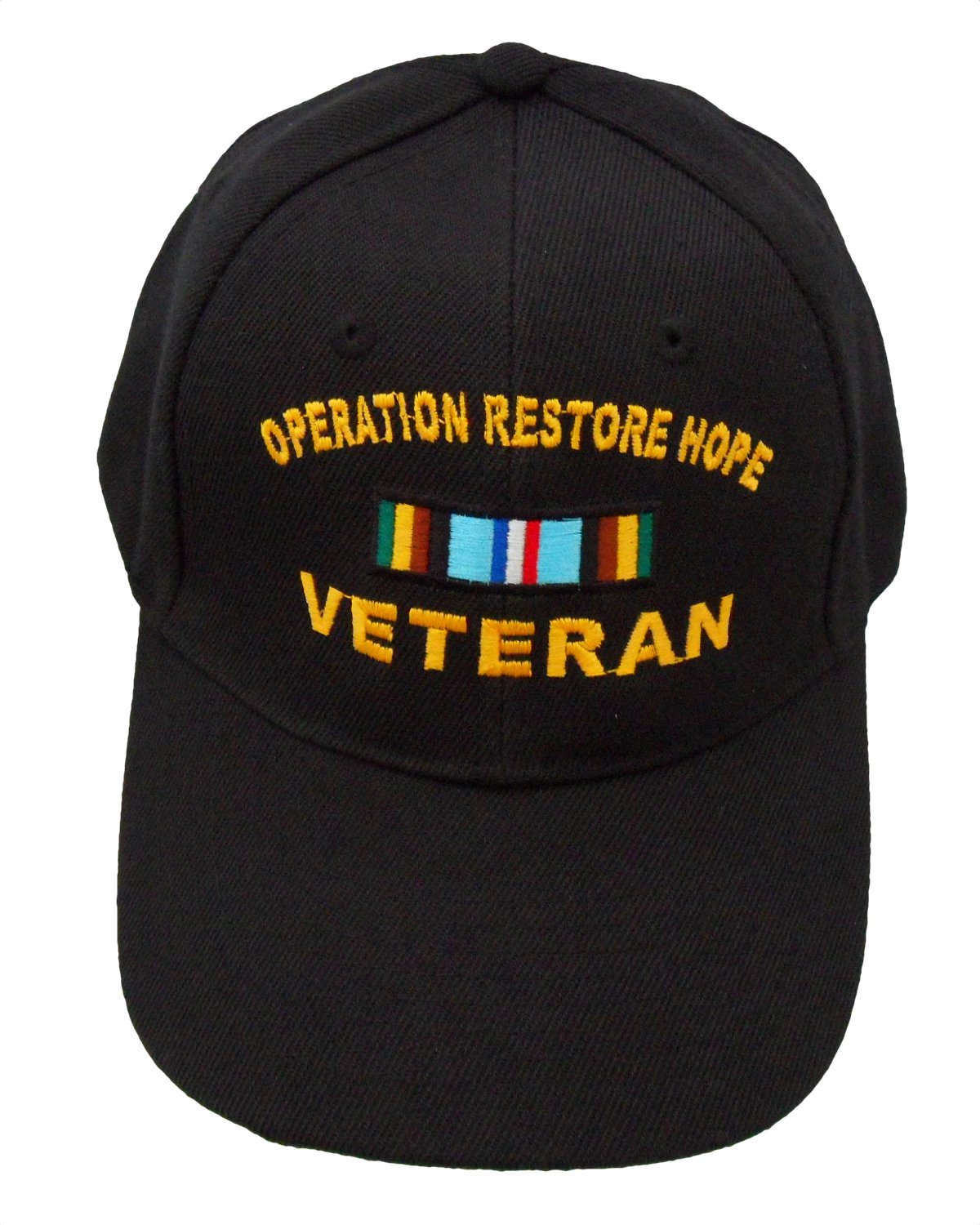 Windcatcher Operation Restore Hope (Somalia) Veteran Ribbon Baseball Cap - Black