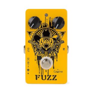 caline fuzz bear guitar effects pedal multieffects pedals metal true bypass orange cp-46