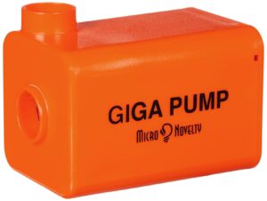 giga pump - portable air pump for inflatables, mini air pump inflator usb rechargeable, waterproof dc pump for air floats mattress balloon swimming rings kid toys inflation-deflation, 4 nozzles