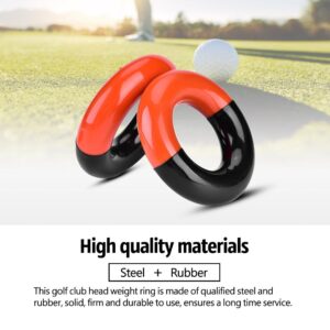 VGEBY 3Pcs Weighted Swing Ring, Warm Up Swing Donut Driver Head Weight Ring for Training and Practice Supplies Club Weights