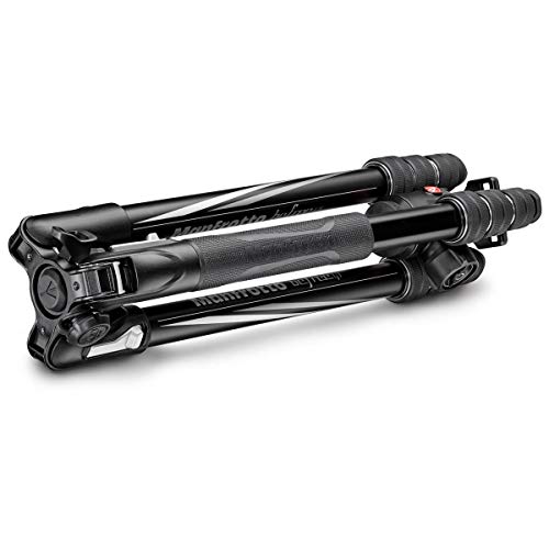 Manfrotto Befree GT 4-Section Aluminum Travel Tripod with 496 Center Ball Head, Black/Silver