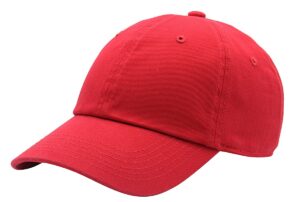 aztrona baseball cap for men women - classic dad hat, red