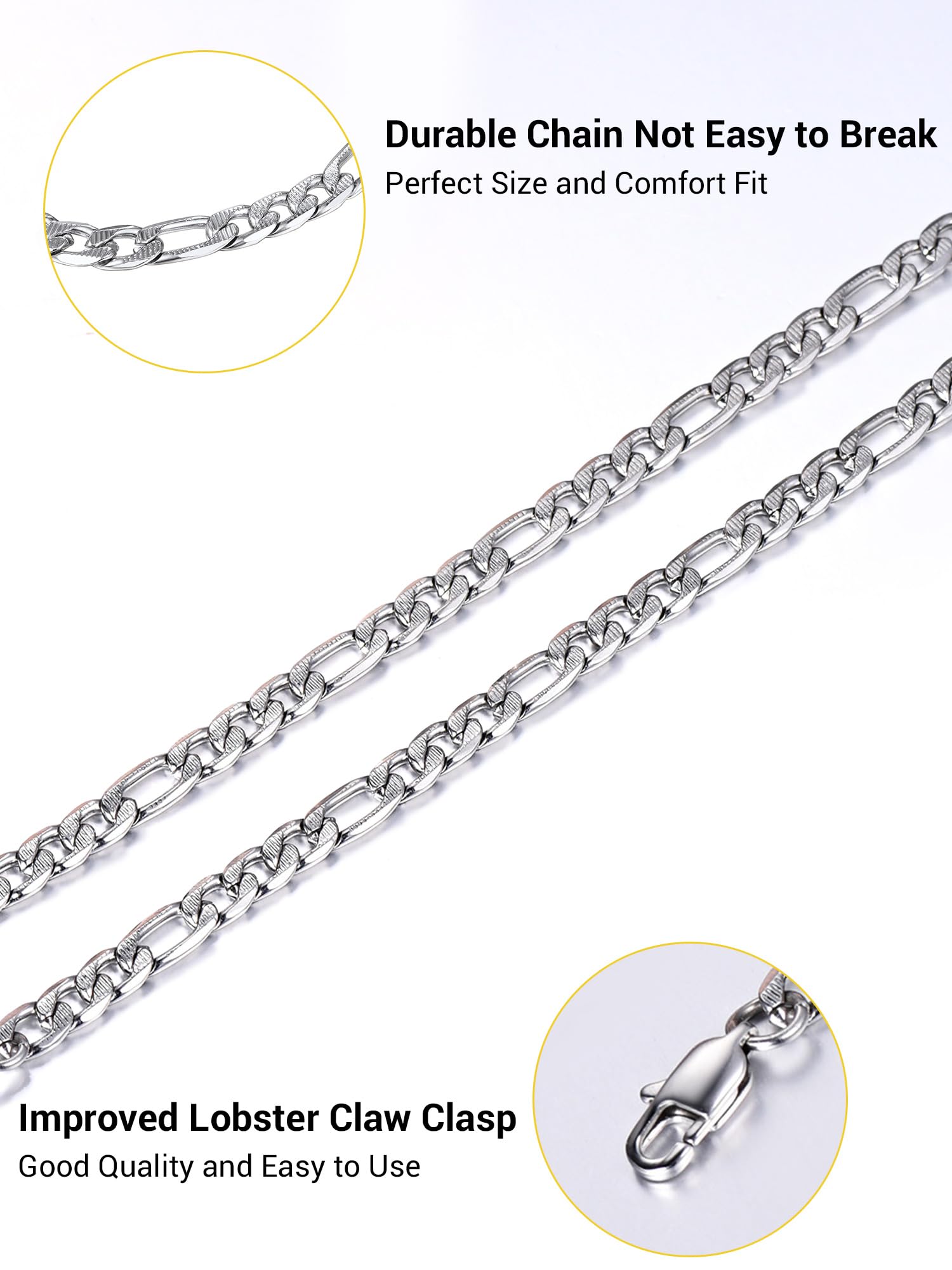 PROSTEEL Stainless Steel Chain Bracelets for Men Mens Chains Bracelet