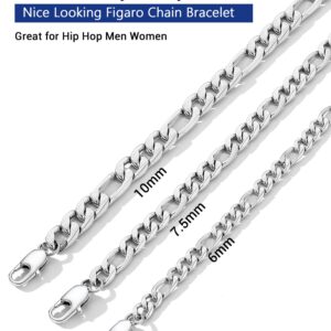 PROSTEEL Stainless Steel Chain Bracelets for Men Mens Chains Bracelet