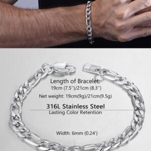 PROSTEEL Stainless Steel Chain Bracelets for Men Mens Chains Bracelet