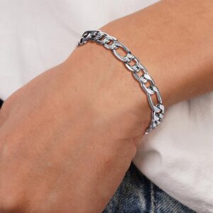 PROSTEEL Stainless Steel Chain Bracelets for Men Mens Chains Bracelet