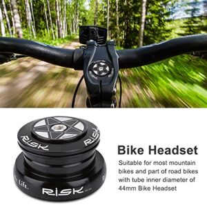 Bearing Headset Including Sealed Cartridge Bearings and Solid Aluminum Alloy Straight Tube Headset Frame