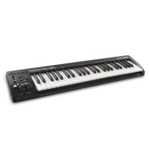 m-audio keystation 49 mk3 - synth action 49 key usb midi keyboard controller with assignable controls, pitch and mod wheels, and software included