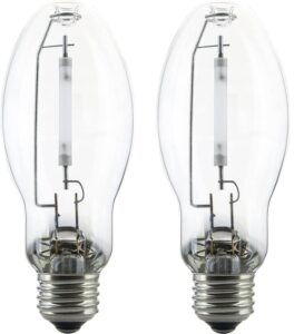 sunlite lu150/med 150 watt hps ed17 high pressure sodium light bulb, medium base, clear (150 watts 2 pack)