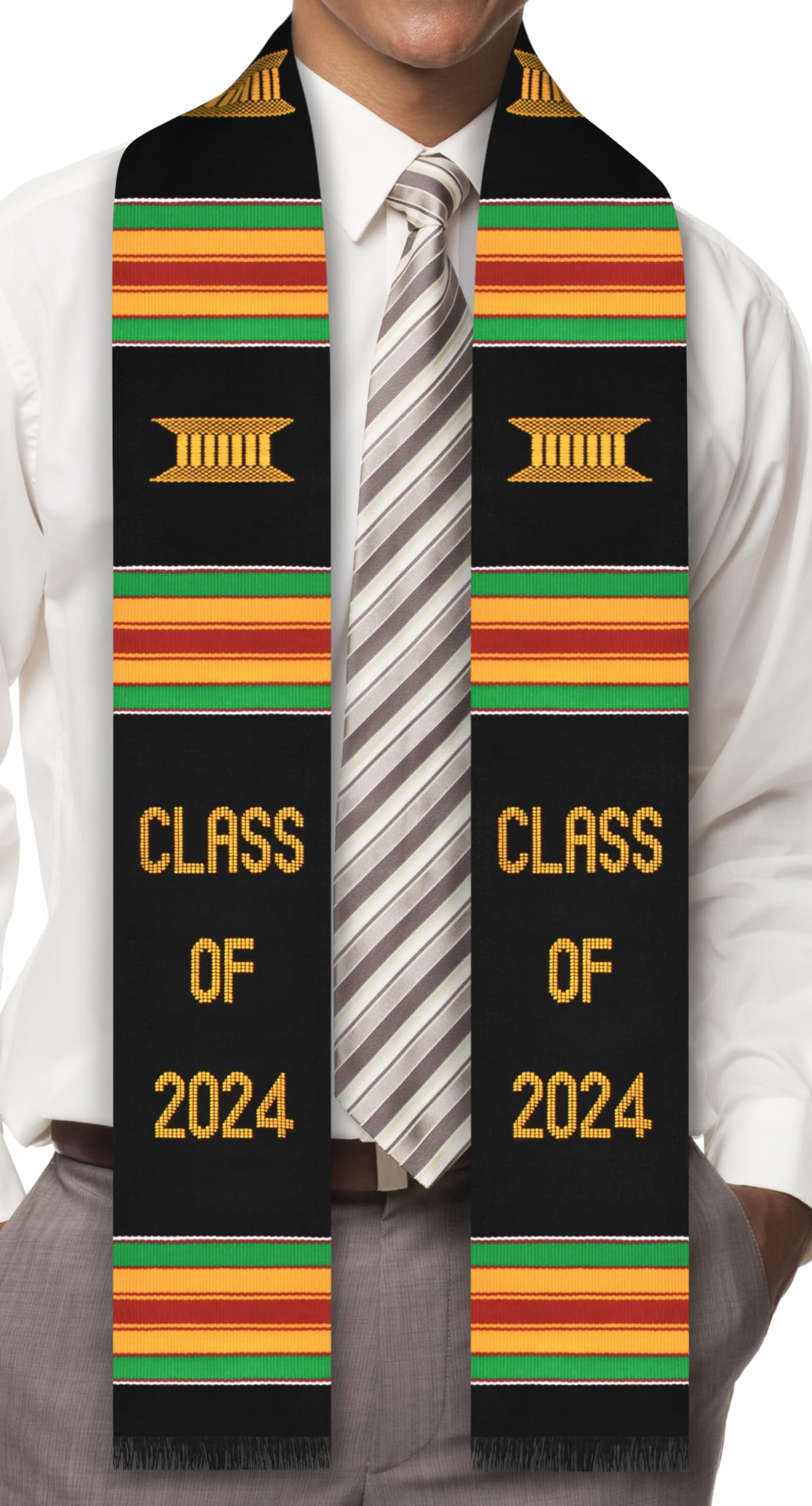 ADVANSYNC Class of 2025 Kente Cloth Graduation Stole (Class of 2025)