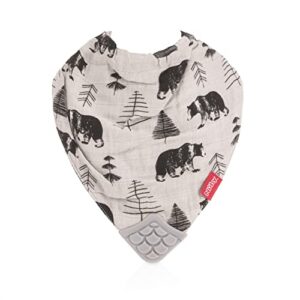 Nuby Nuby 3-Piece Muslin Bandana Bib with Teeth, Colors May Vary