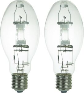 sunlite mh400/u/mog m59 metal halide lamp, 400 watts, mogul base (e39), ed37, 12,000 hour life span, 36000 lumen, clear finish, 4000k, 2 pack