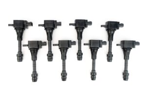 ignition coil pack set of 8 - compatible with nissan, infiniti vehicles - armada, titan, pathfinder, armada, qx56 5.6l - models years 2004, 2005, 2006, 2007 - replaces 22448-7s015, e1010