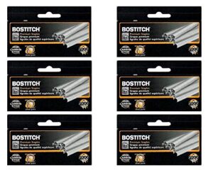 2 x value pack of 6 boxes stanley bostitch b8 powercrown premium 1/4" staples (stcrp21151/4)