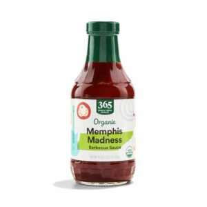 365 by whole foods market, bbq sauce memphis madness organic, 18 ounce