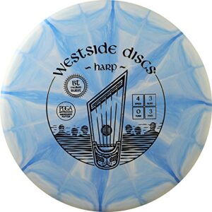 westside discs bt medium burst harp putter golf disc [colors may vary] - 173-176g