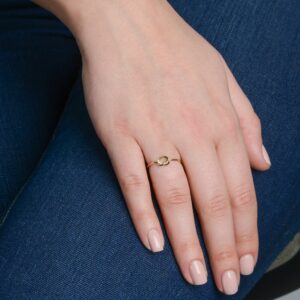 Kooljewelry 14k Yellow Gold Love Knot Ring (size 8)