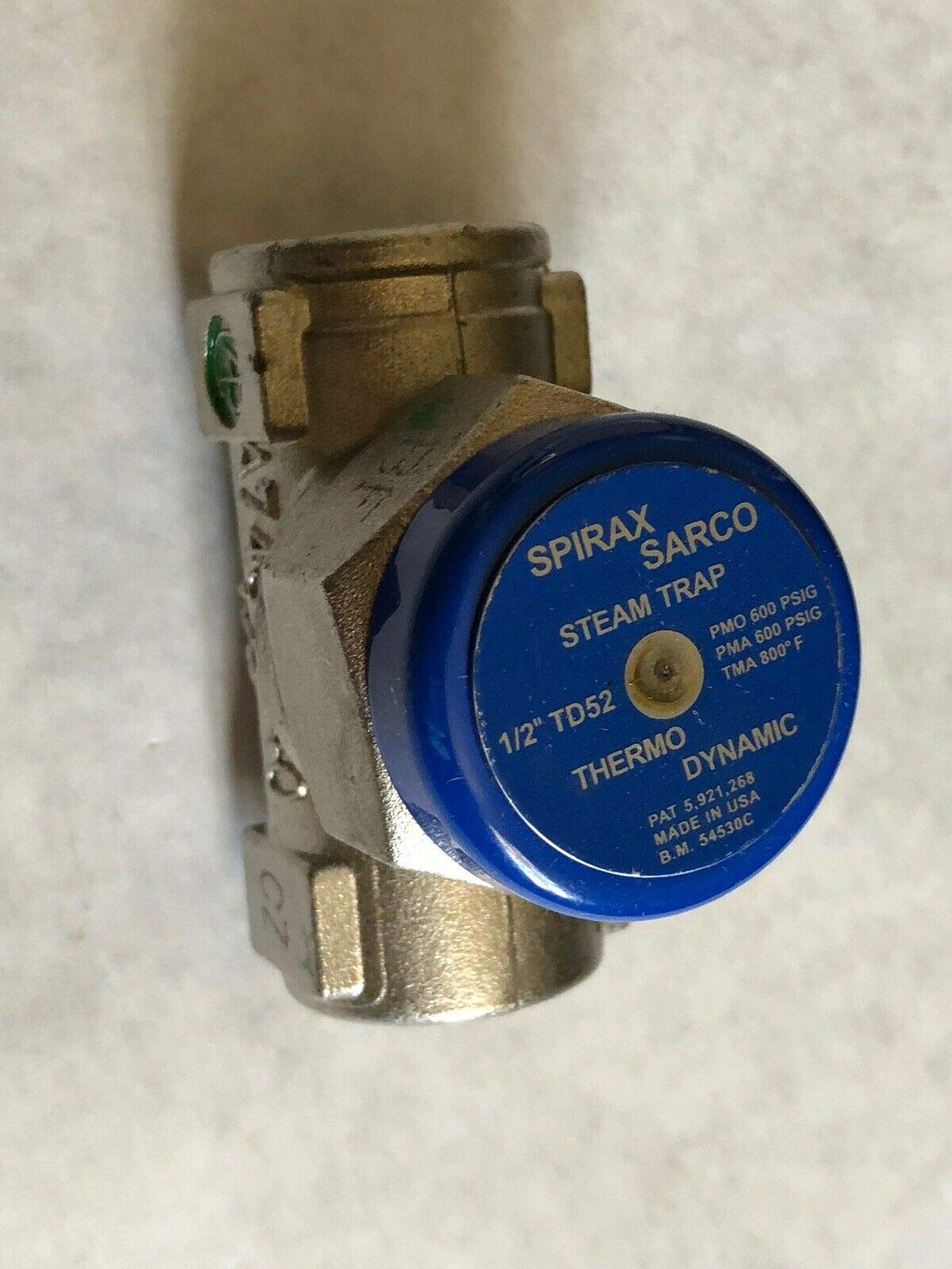 NEW 1/2" TD52 SPIRAX SARCO B.M. 54530C STEAM TRAP COOL BLUE THERMO DYNAMIC,AY