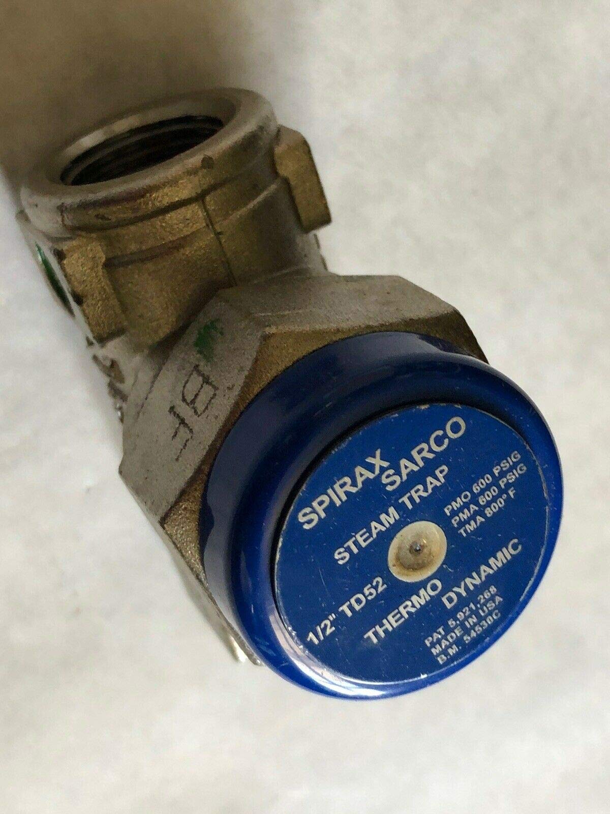 NEW 1/2" TD52 SPIRAX SARCO B.M. 54530C STEAM TRAP COOL BLUE THERMO DYNAMIC,AY