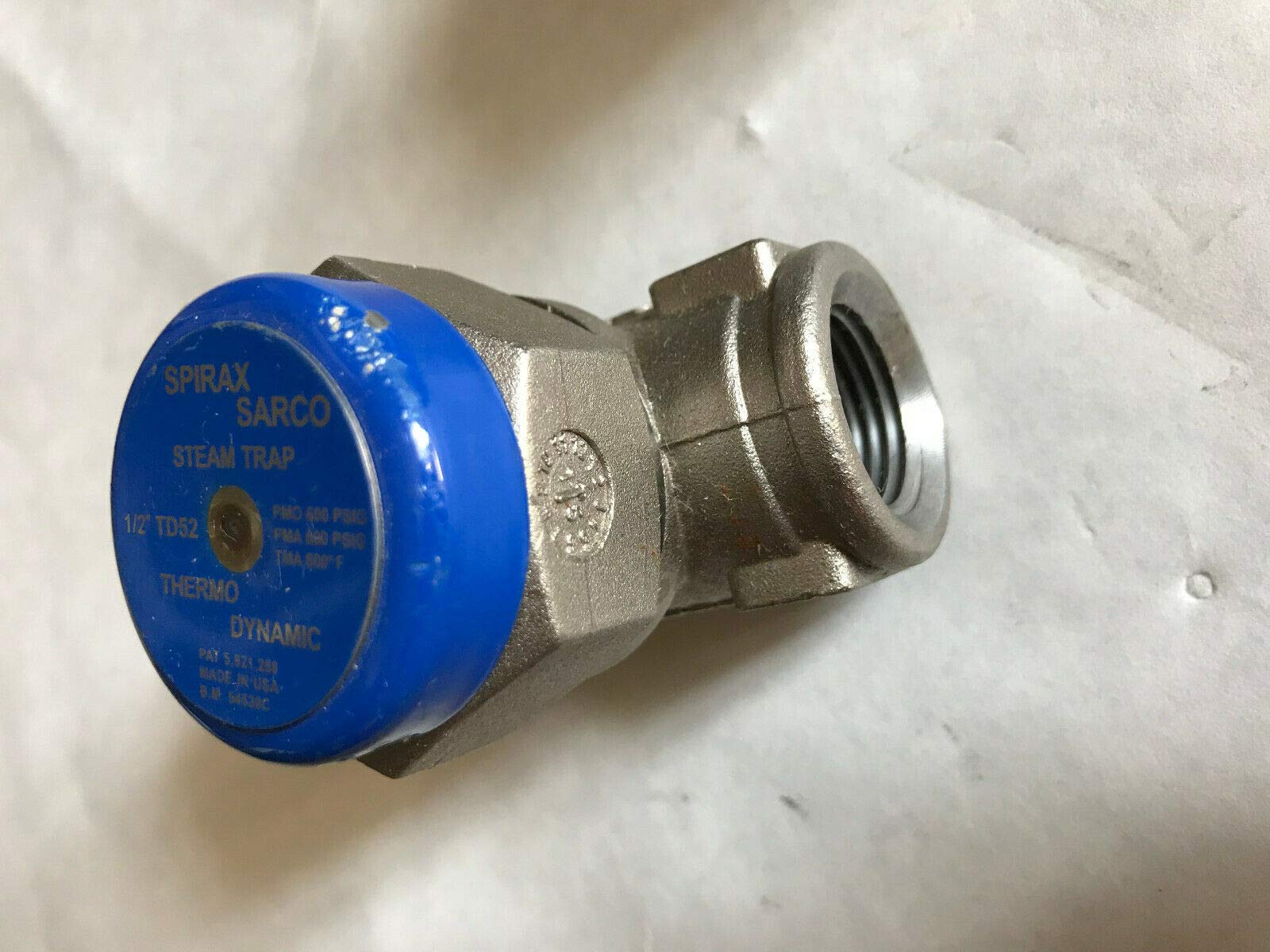 NEW 1/2" TD52 SPIRAX SARCO B.M. 54530C STEAM TRAP COOL BLUE THERMO DYNAMIC,AY