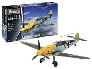 revell gmbh 03893 messerschmitt bf109 f-2 plastic model kit, grey camouflage