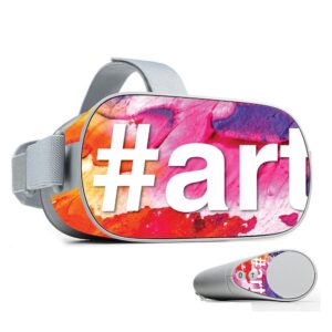 mightyskins skin compatible with oculus go mobile vr - art | protective, durable, and unique vinyl decal wrap cover | easy to apply, remove, and change styles | made in the usa