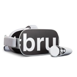 mightyskins skin compatible with oculus go mobile vr - bruh | protective, durable, and unique vinyl decal wrap cover | easy to apply, remove, and change styles | made in the usa