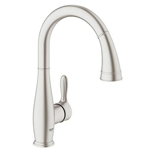 Grohe 30213DC1 Parkfield Single-Handle Pull-Down Kitchen Faucet, Supersteel Infinityfinish