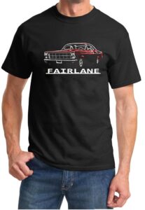 1966 1967 ford fairlane hardtop neon lights design tshirt 2xl black