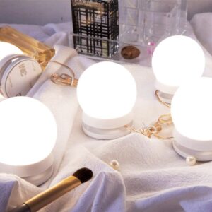 Chende Hollywood Vanity Lights for Makeup, LED Vanity Mirror Lights with 14 Dimmable Bulbs and AC Adapter, Stick on Makeup Lights for Dressing Room, Mirror Not Included