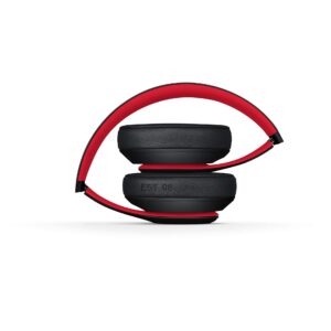 Beats Studio3 Wireless Noise Cancelling On-Ear Headphones - Apple W1 Headphone Chip, Class 1 Bluetooth, Active Noise Cancelling, 22 Hours Of Listening Time - Defiant Black-Red (Previous Model)