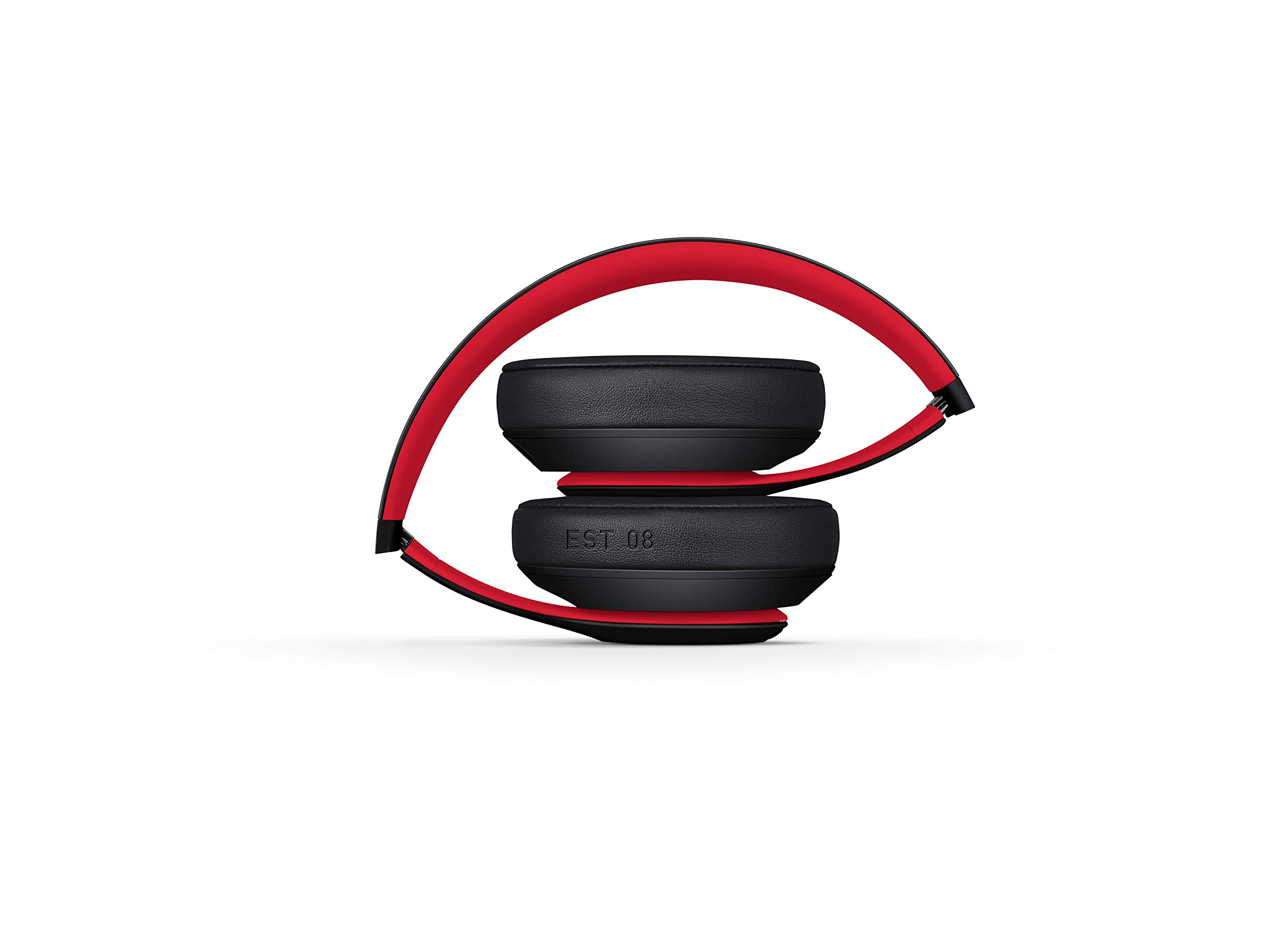 Beats Studio3 Wireless Noise Cancelling On-Ear Headphones - Apple W1 Headphone Chip, Class 1 Bluetooth, Active Noise Cancelling, 22 Hours Of Listening Time - Defiant Black-Red (Previous Model)