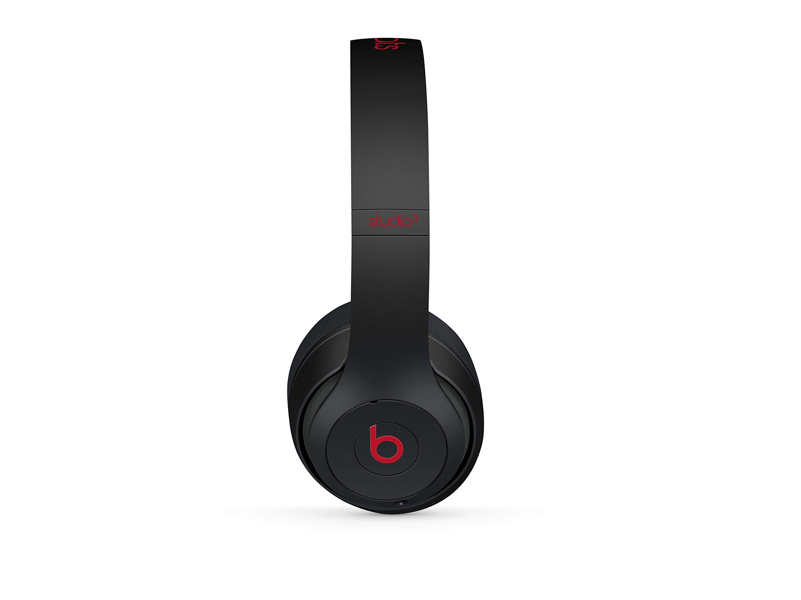 Beats Studio3 Wireless Noise Cancelling On-Ear Headphones - Apple W1 Headphone Chip, Class 1 Bluetooth, Active Noise Cancelling, 22 Hours Of Listening Time - Defiant Black-Red (Previous Model)