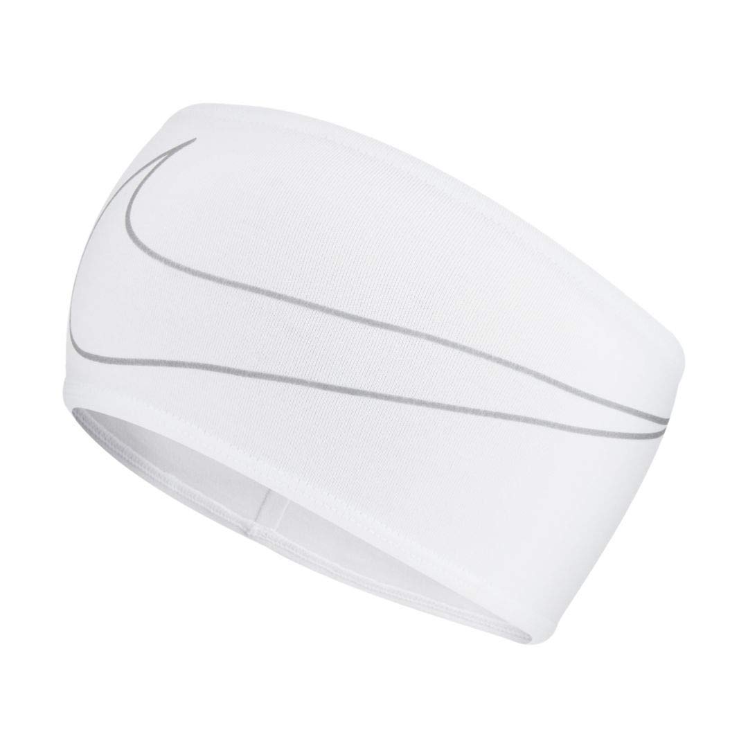 Nike DRI-FIT Swoosh Running Headband OSFM White/Silver