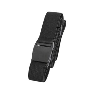 xzqtive men women no show elastic stretch belt invisible web belt quick release flat plastic buckle