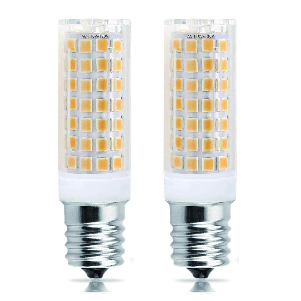 8206232A E17 LED, Dimmable E17 Led Bulb, 8W 75W Equivalent,850LM, 110V 120V 130V,Intermediate Base, for Ceiling Fan, Microwave Oven Lighting,2-Pack (E17-Warm White)