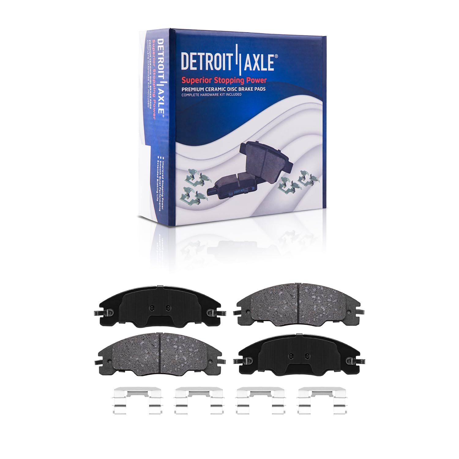 Detroit Axle - Front Brake Kit for 2008-2011 Ford Focus Brake Rotors and Ceramic Brakes Pads 2009 2010 Replacement : 10.83" inch Rotor