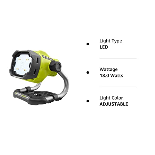 Ryobi P795 18-Volt ONE+ Hybrid LED Color Range Work Light