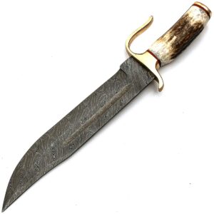 PAL 2000 KNIVES HUN-9192 Handmade Damascus Steel 15 Inches Hunting Knife With Sheath