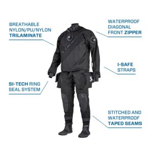 SCUBAPRO Evertech Dry Breathable Men's Drysuit (Large)