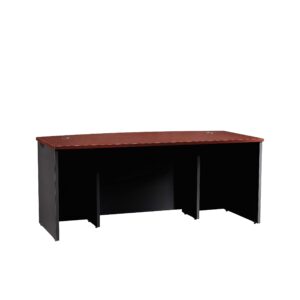 sauder via collection executive desk, classic cherry finish