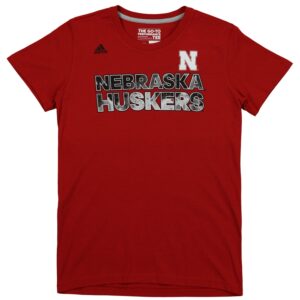 NCAA Women's Nebraska Cornhuskers Short Sleeve Performance Tee, Red Large